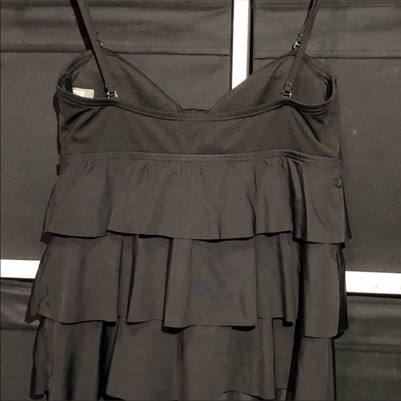 Kenneth Cole | Swim | Nwotkenneth Cole Black Ruffle Tankini Med | Poshmark